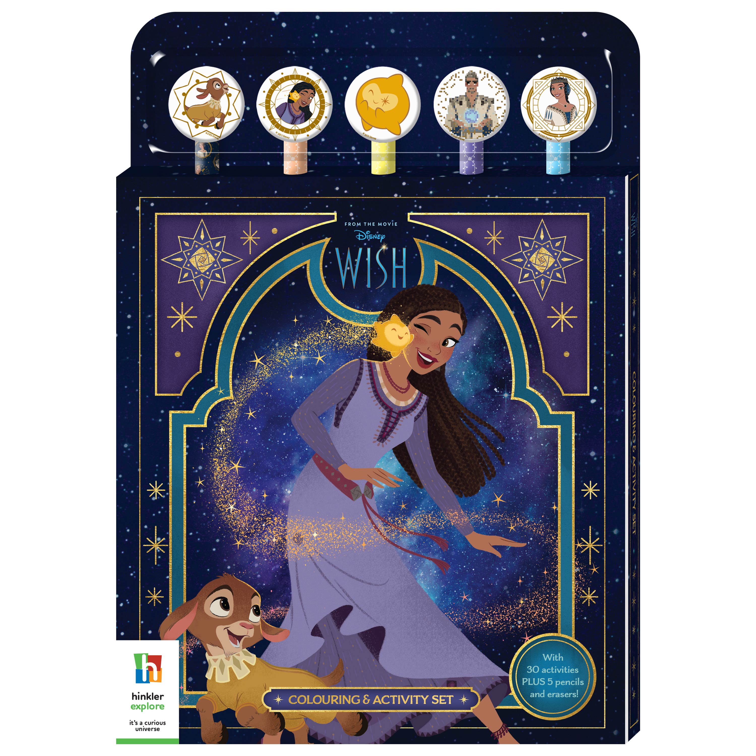 5-Pencil Set: Disney Wish Colouring and Activity