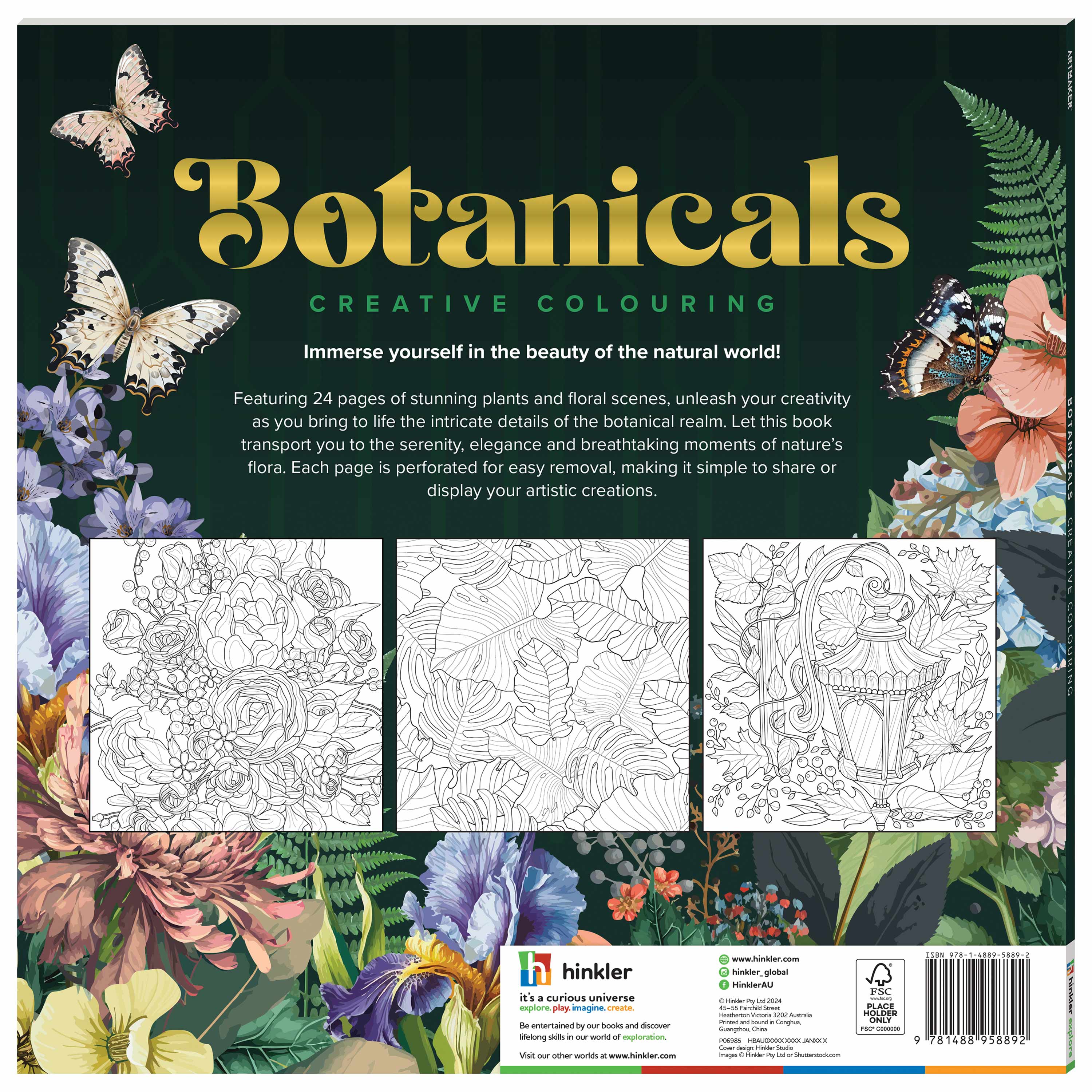 Art Maker Creative Colouring Botanical