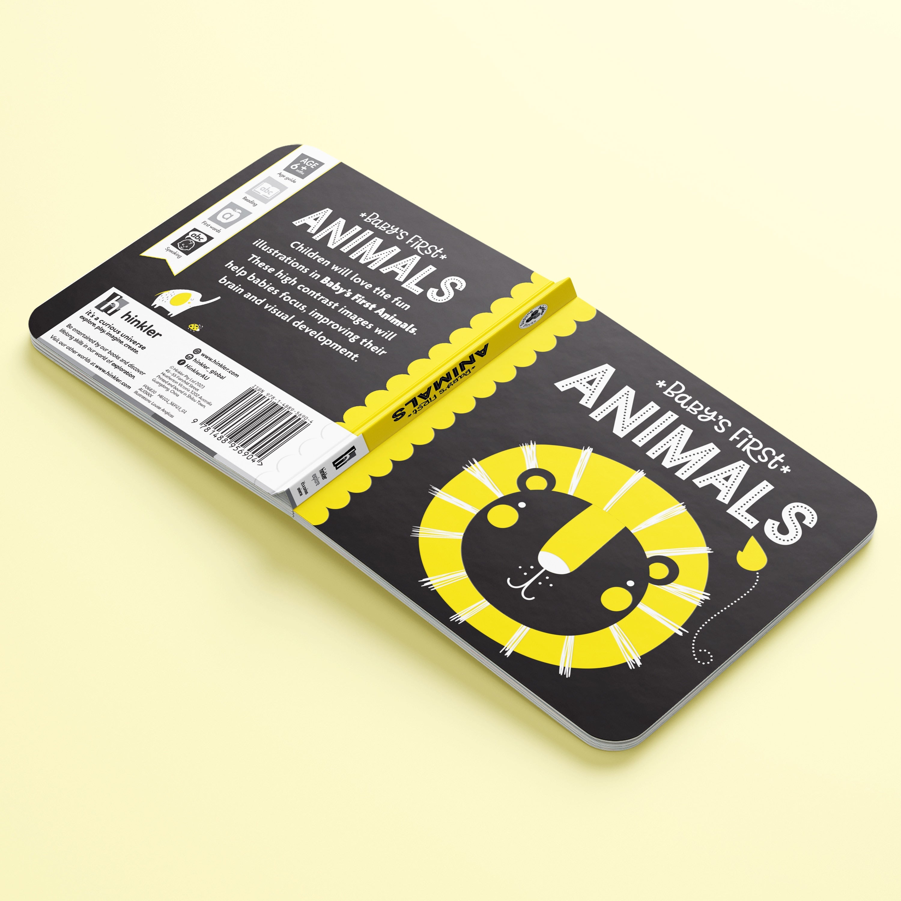 Babyâ€™s First High Contrast Neon Board Book: Animals