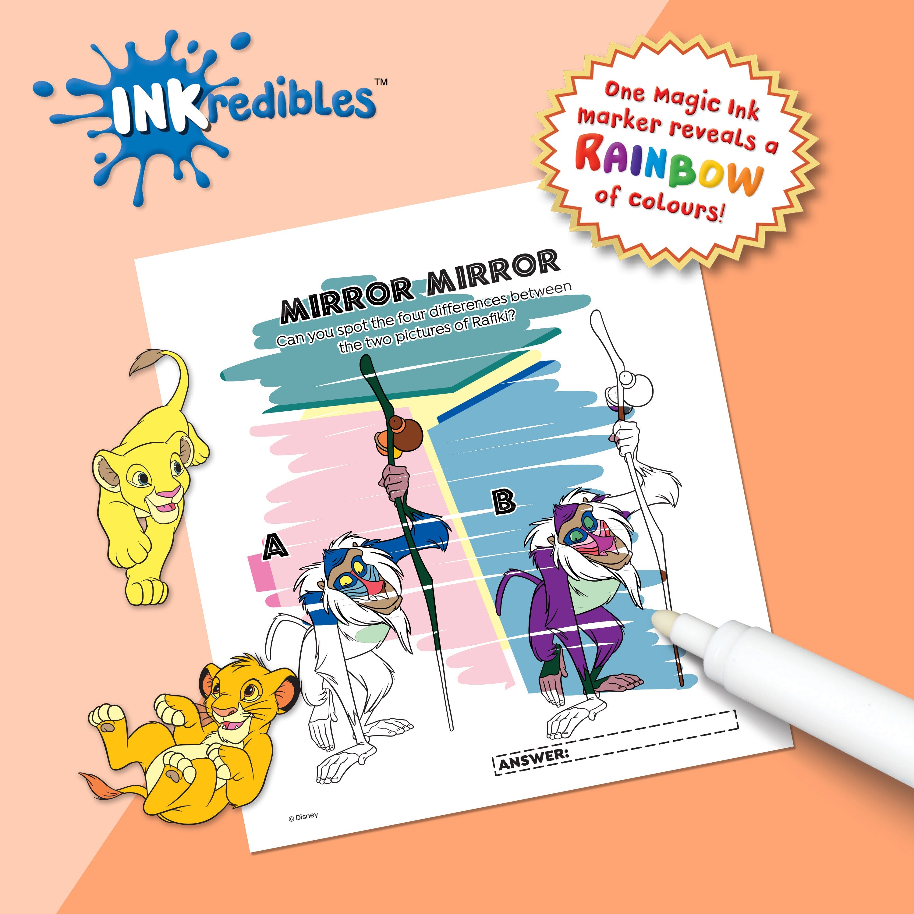 Inkredibles The Lion King Magic Ink Pictures