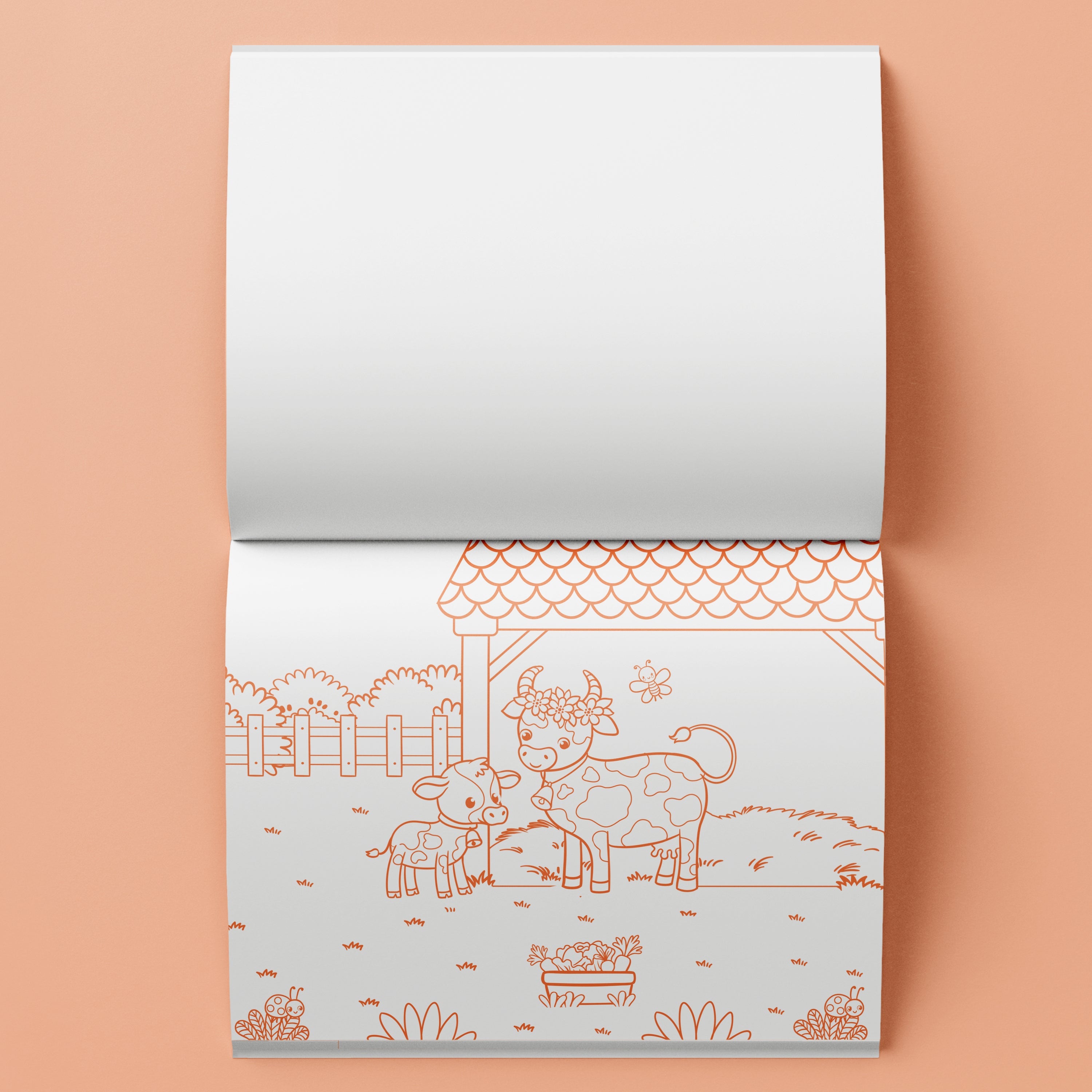 Kaleidoscope Lap Desk Colouring Set Farm