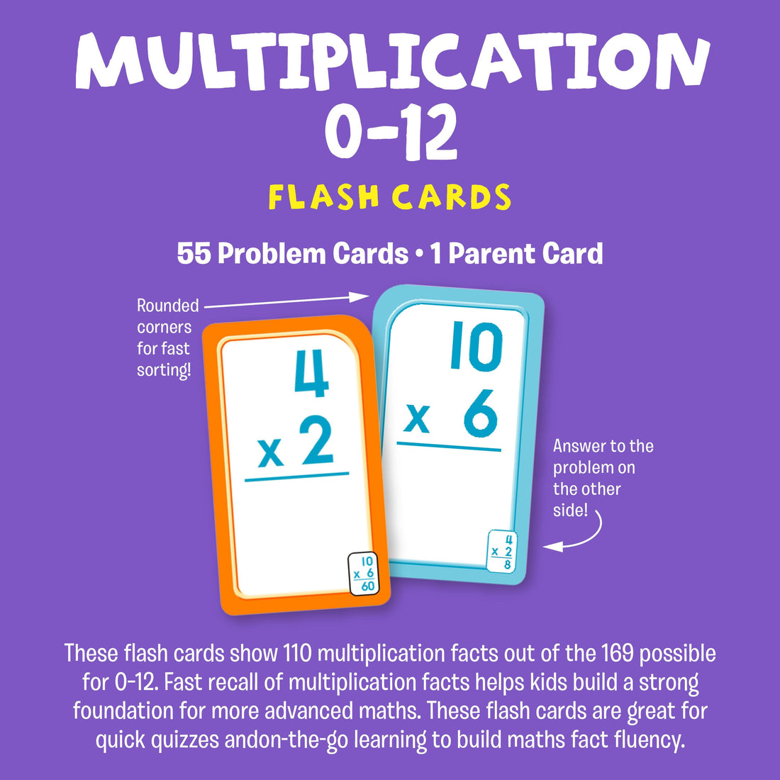 School Zone Flash Cards Multiplication