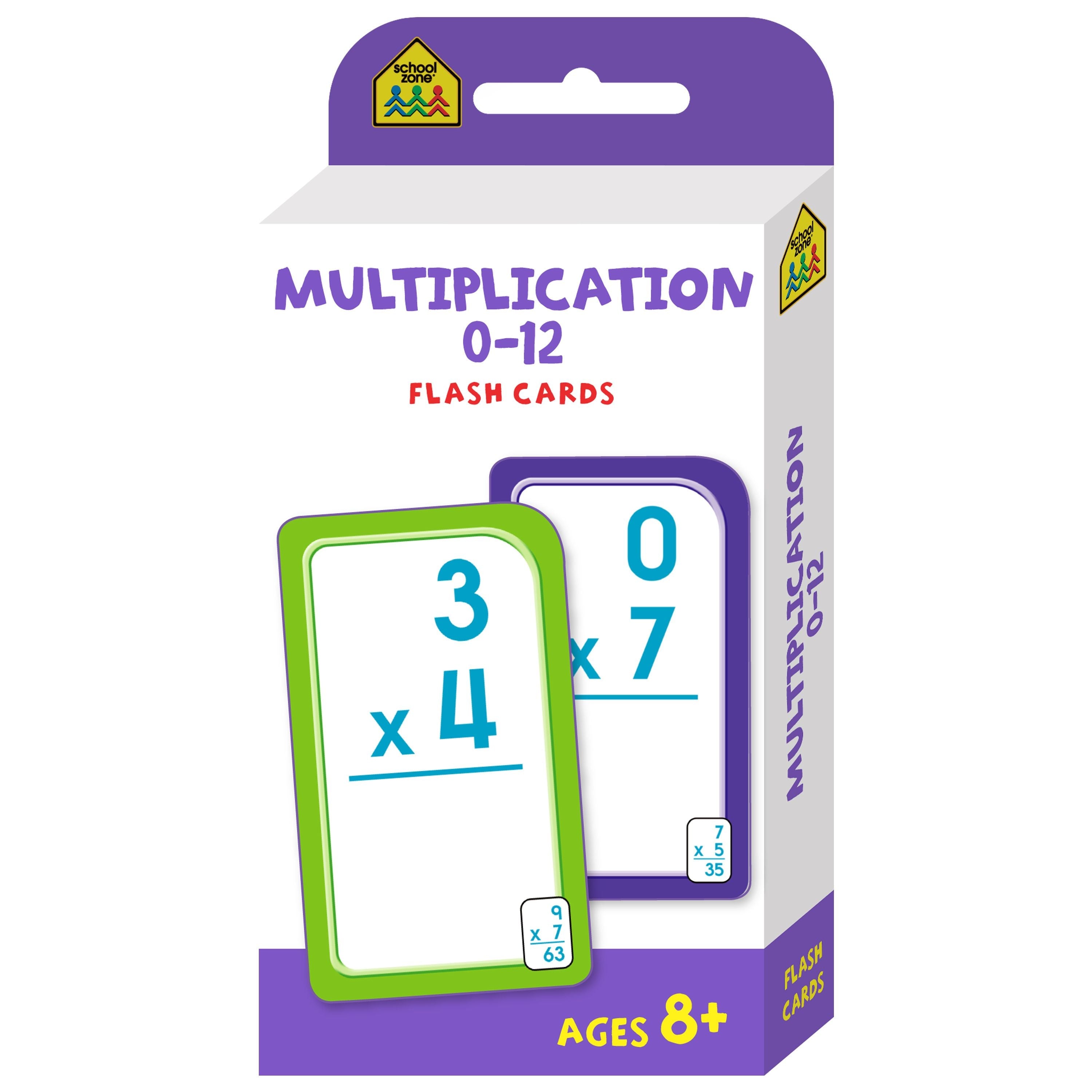 School Zone Flash Cards Multiplication
