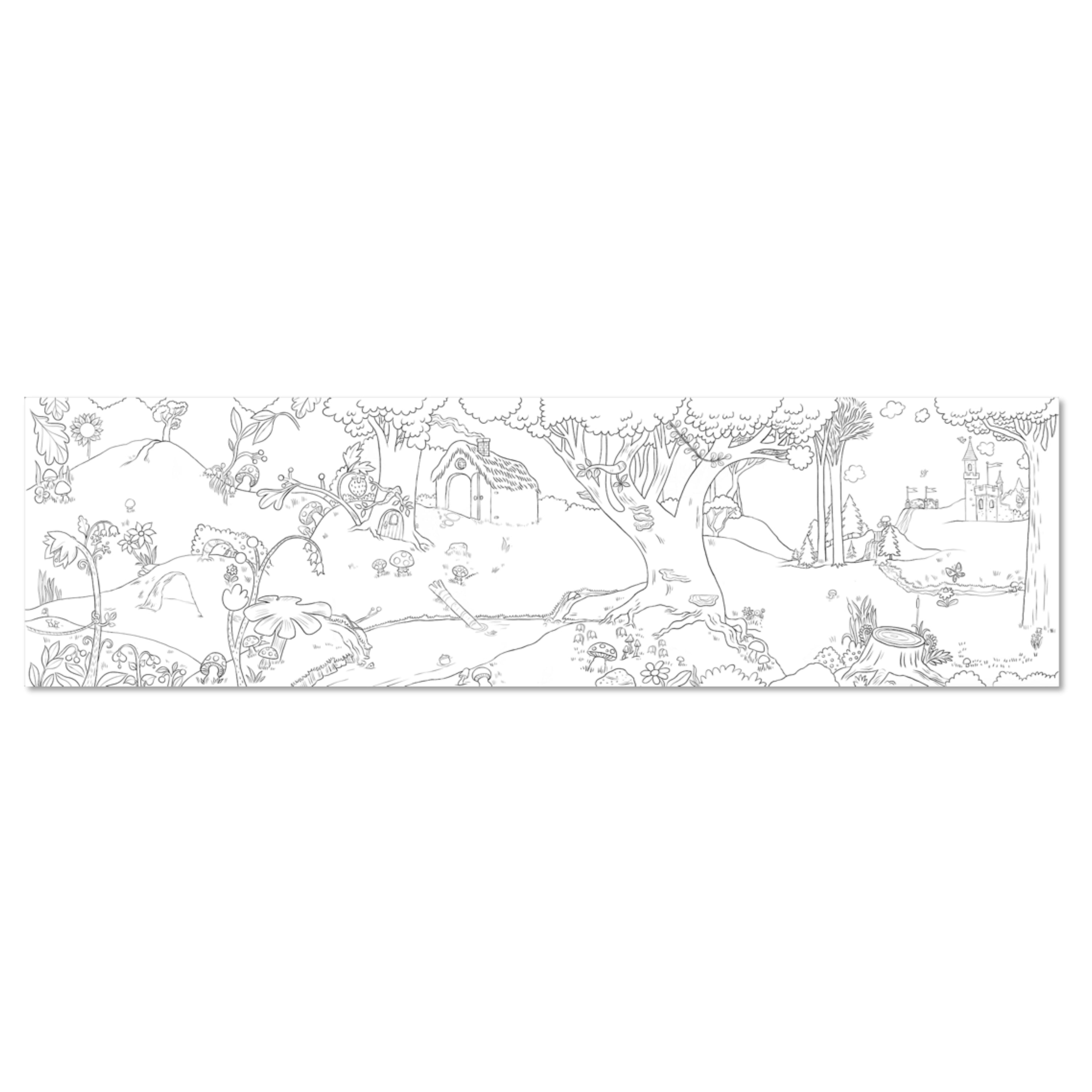 eeBoo Fold-Out Coloring Book - Fairies and Tales