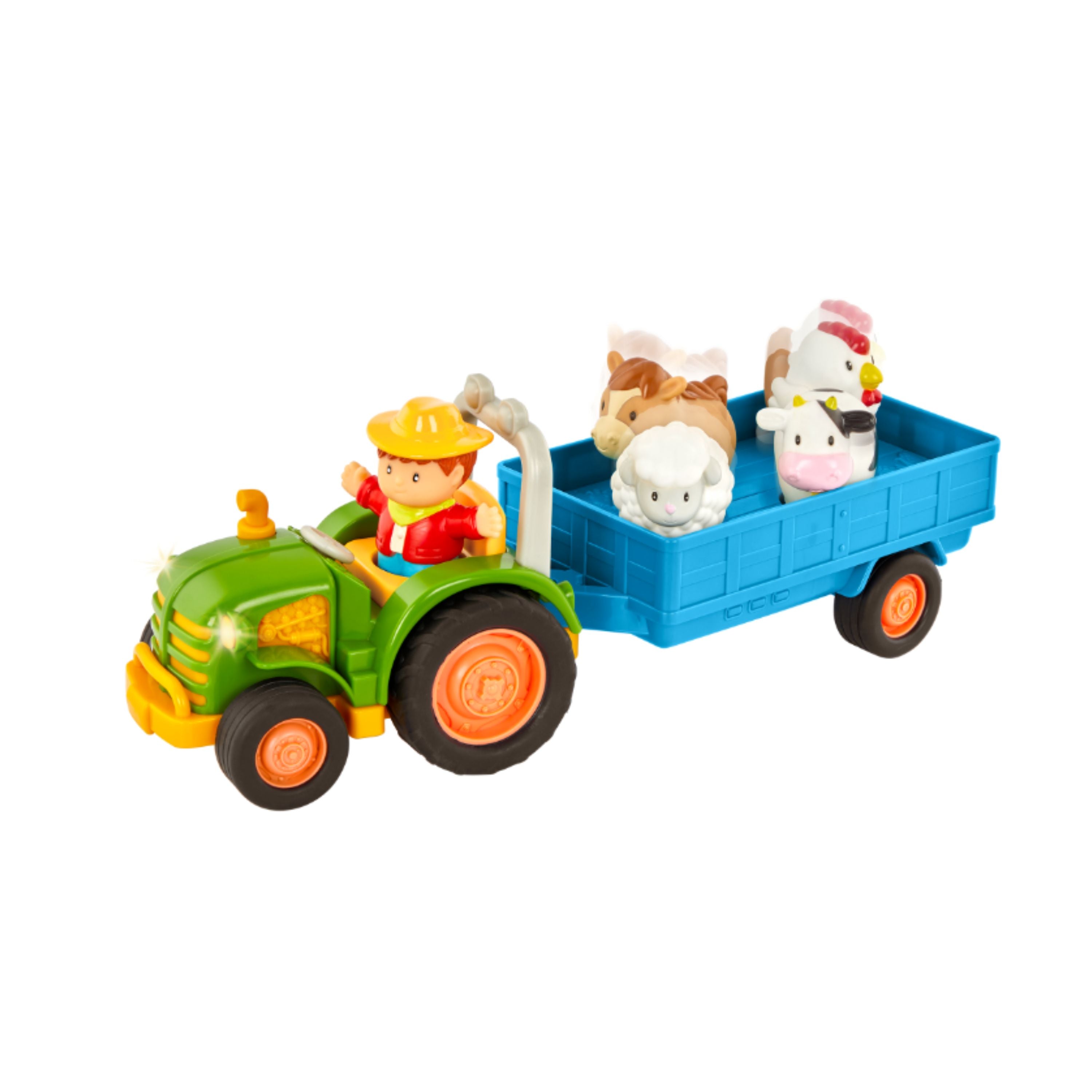 Battat Lights & Sounds Tractor with Animals