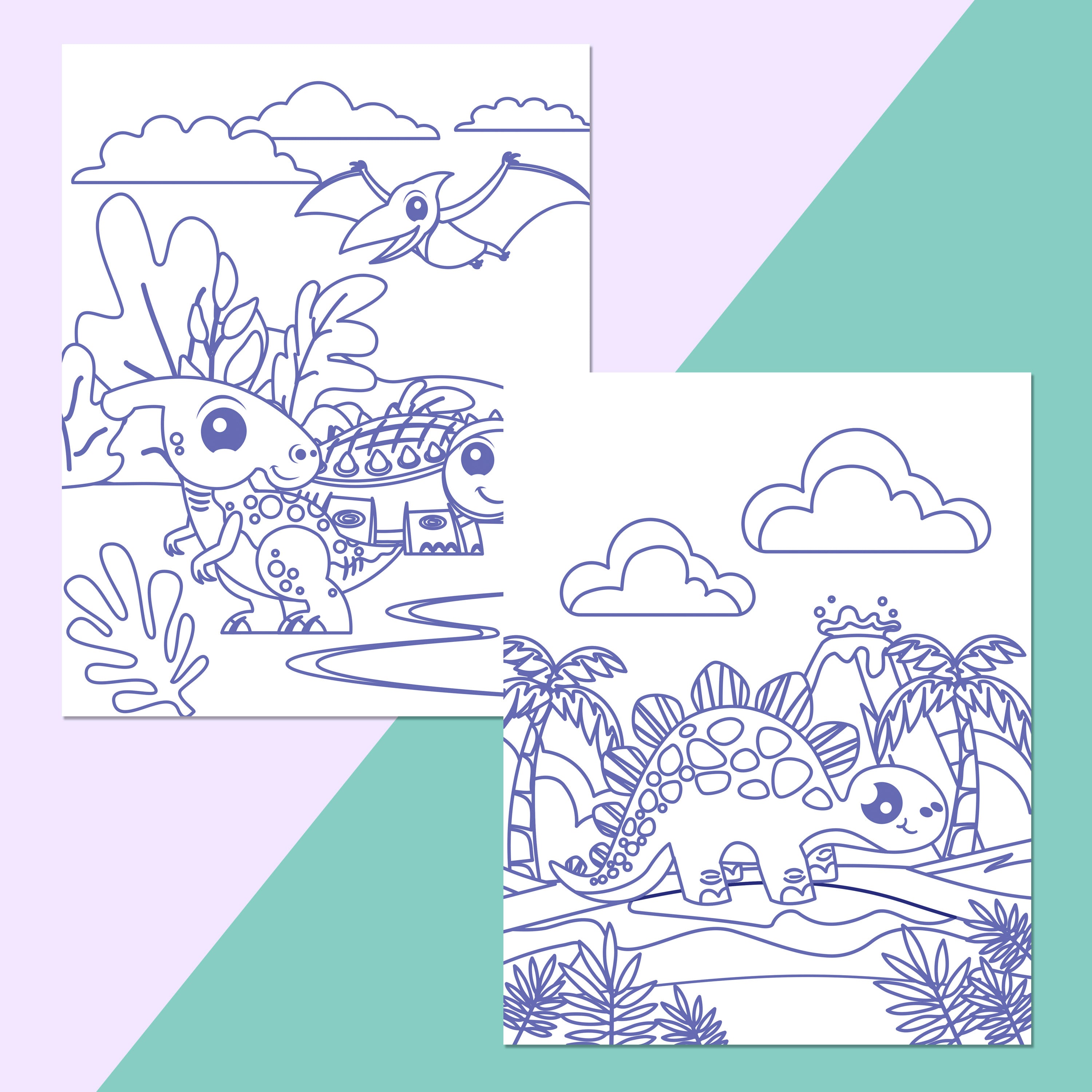Colour-Me Magnets: Dinosaurs
