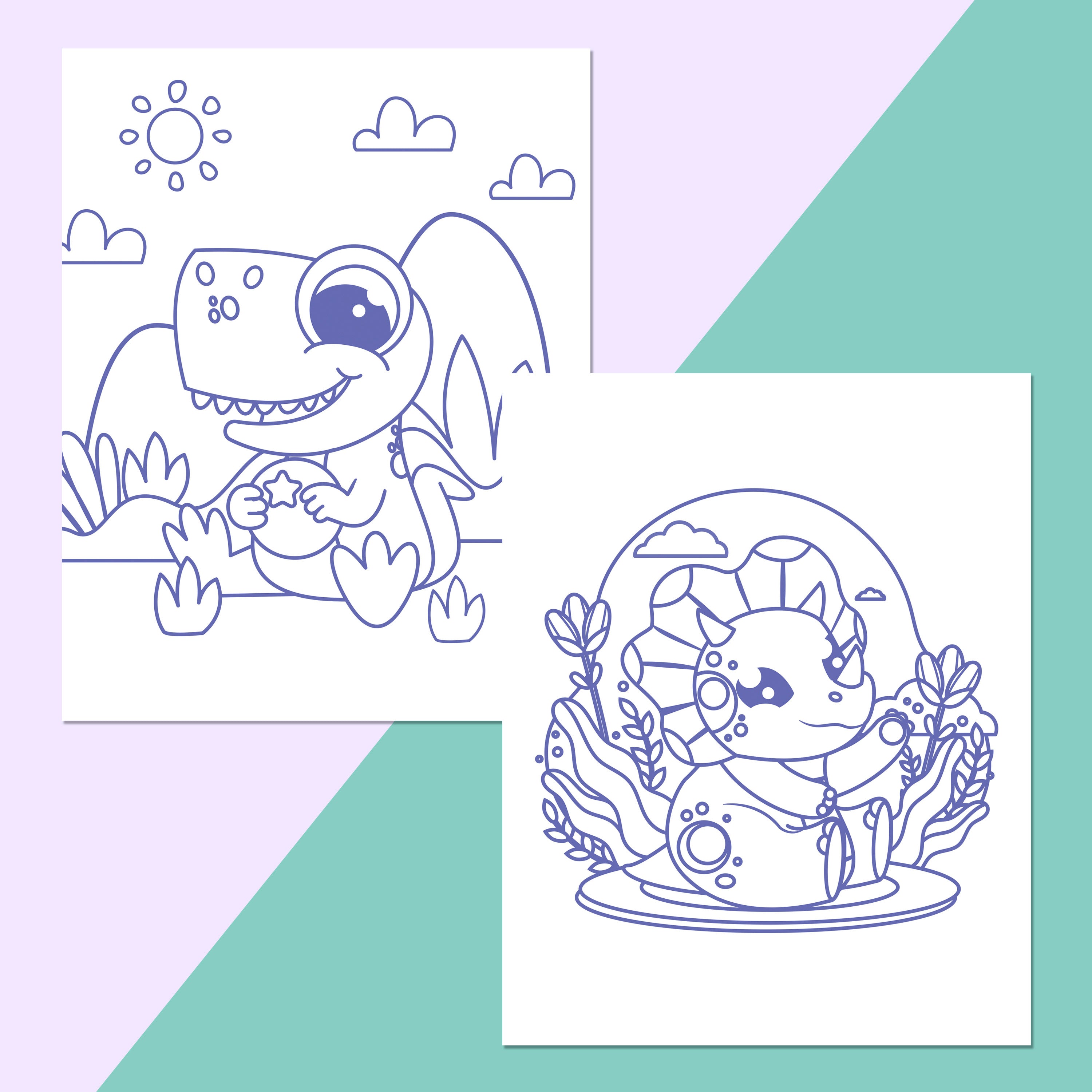 Colour-Me Magnets: Dinosaurs
