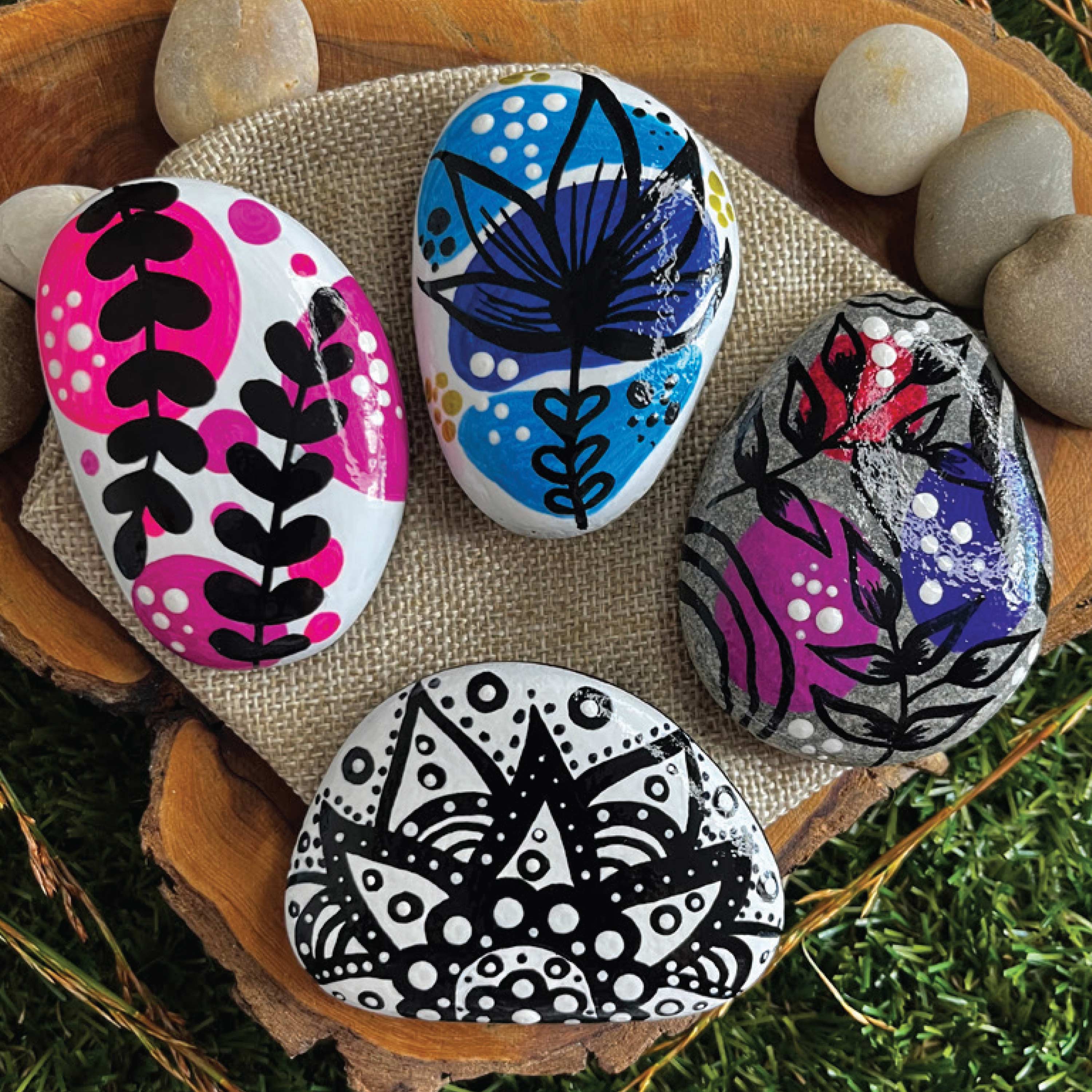 Craft Maker Paint Pen Rock Art Kit