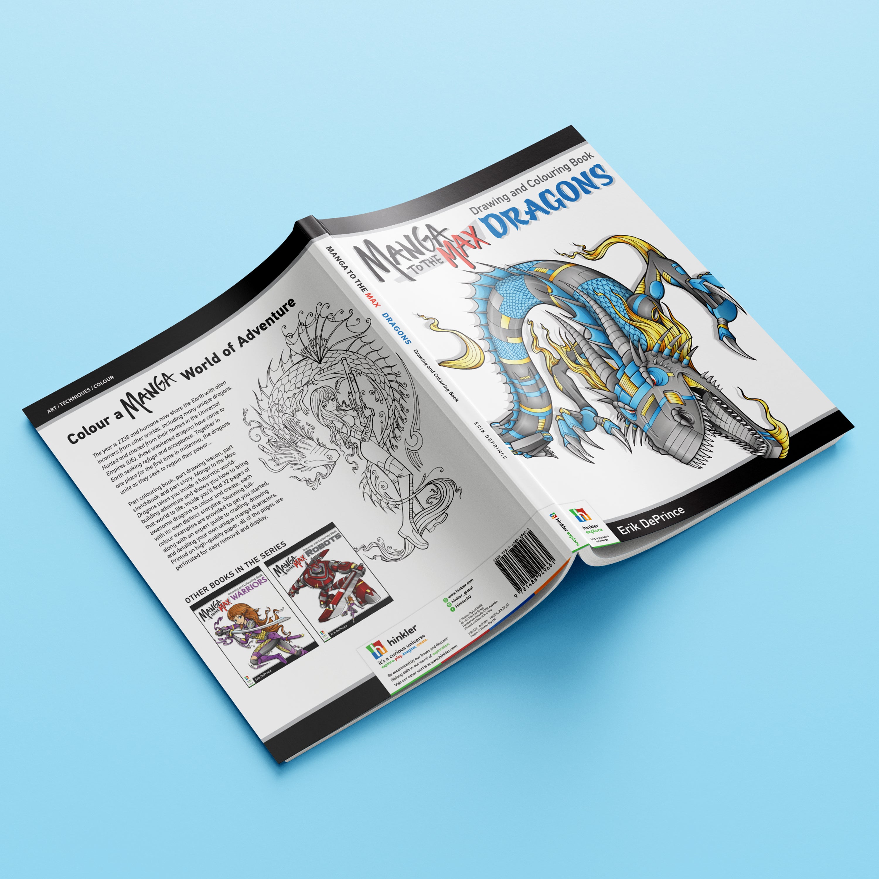 Manga to the Max Drawing and Colouring Book: Dragons