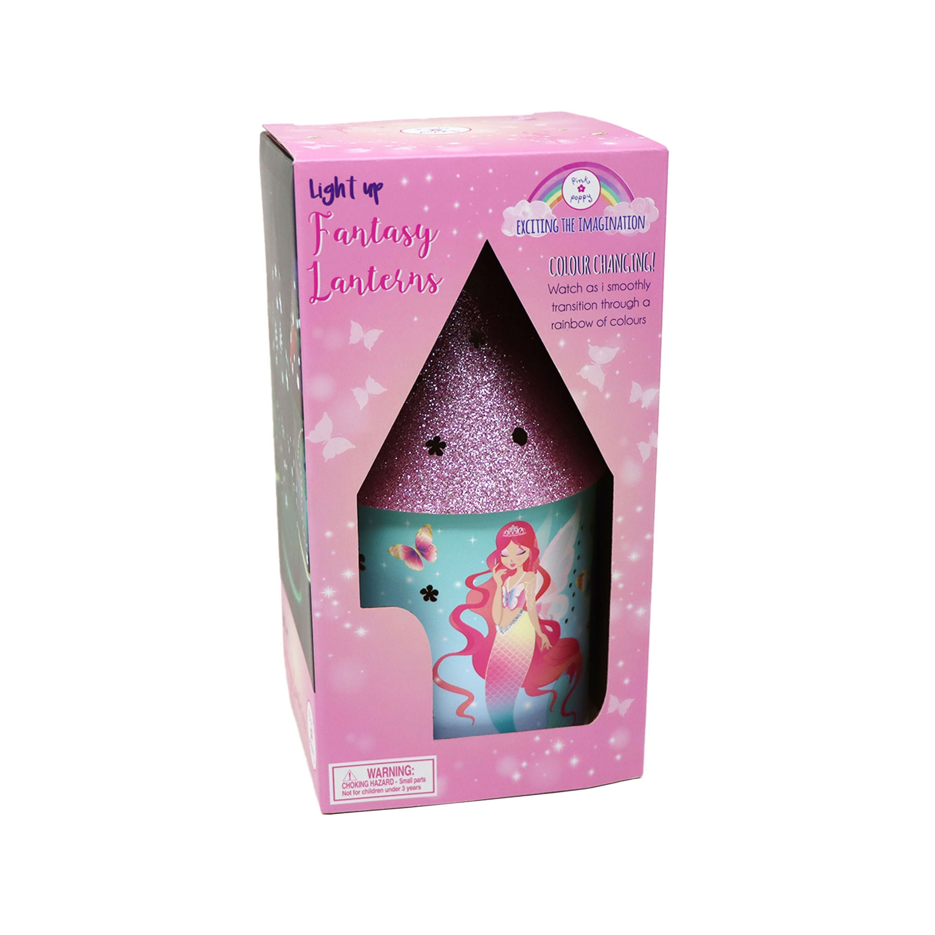 Pink Poppy Shimmering Mermaid Colour Changing LED Lantern