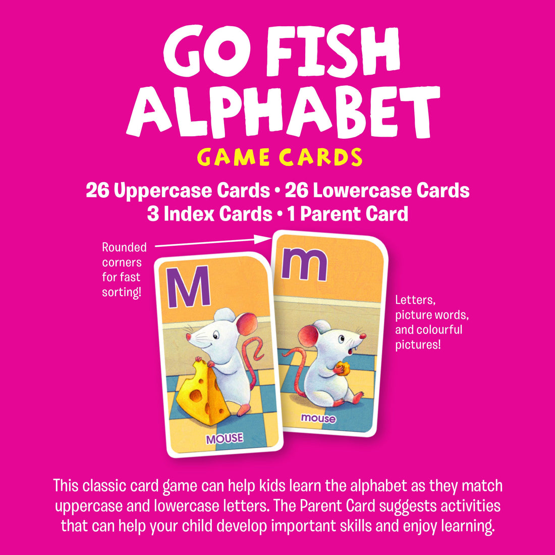 School Zone Flash Cards Go Fish Alphabet
